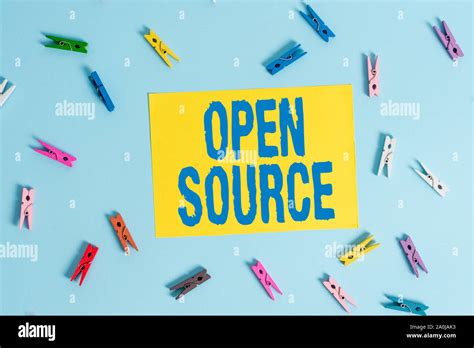 Handwriting Text Open Source Conceptual Photo Denoting Software Which Original Source Code