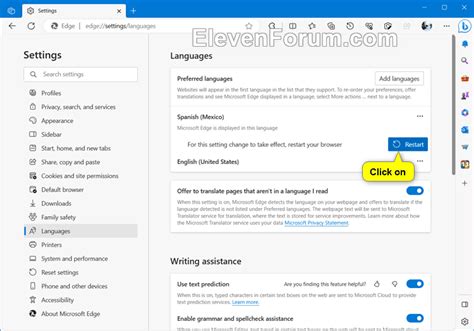 Change Display Language In Microsoft Edge Windows Forum
