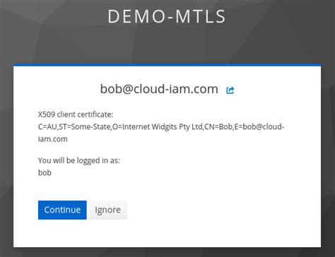 MTLS On Keycloack Cloud IAM DOCS