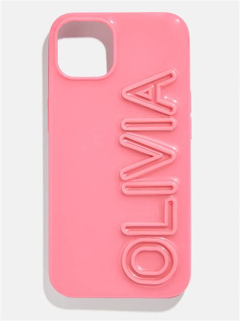Fine Line Custom Iphone Case Pink Custom Phone Case Baublebar