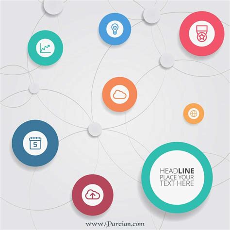 فایل اینفوگرافیک ساده چند بخشی لایه باز پارشن