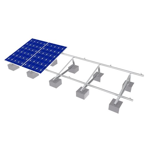 DIY Solar Panel Ballasted Racking System PV Mounting Brackets China