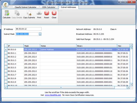 Ciscokits Certificationkits Ip Subnet Calculator Download Free Windows