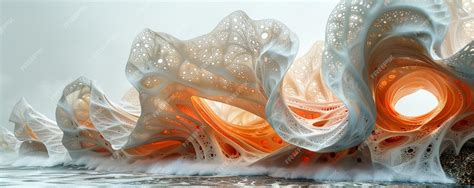 Premium Photo Code Snippets Morphing Into Abstract Sculptures Background