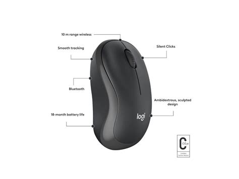 Logitech M240 Mouse Ambidextrous Bluetooth - tech.co.za