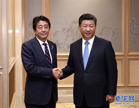 习近平会见日本首相安倍晋三 日本频道 人民网