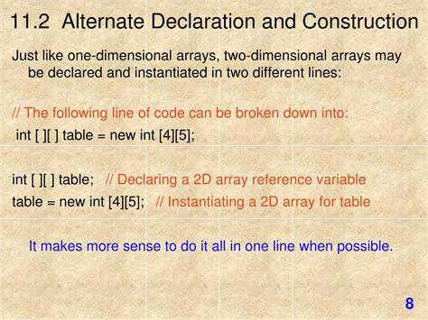 ppt chapter 11 the two dimensional array data structure powerpoint