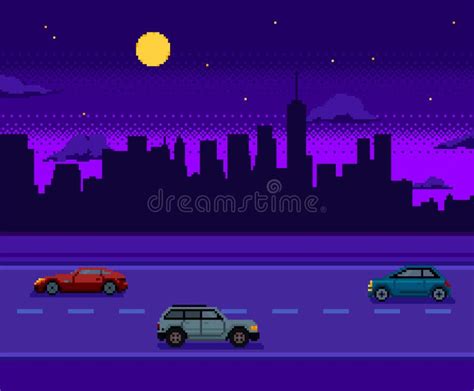 Pixel Art Road Stock Illustrations 1 374 Pixel Art Road Stock