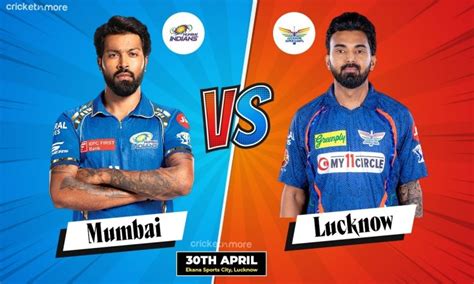 LSG Vs MI Th Match Dream Team Indian Premier League