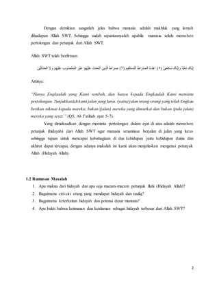 PETUNJUK ALLAH SWT HIDAYAH PDF