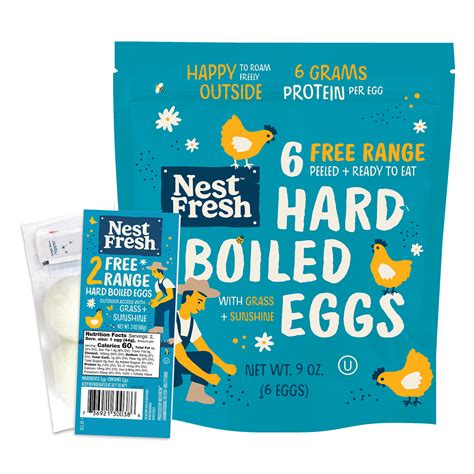 2ct Free Range Hard Boiled Eggs Nestfresh