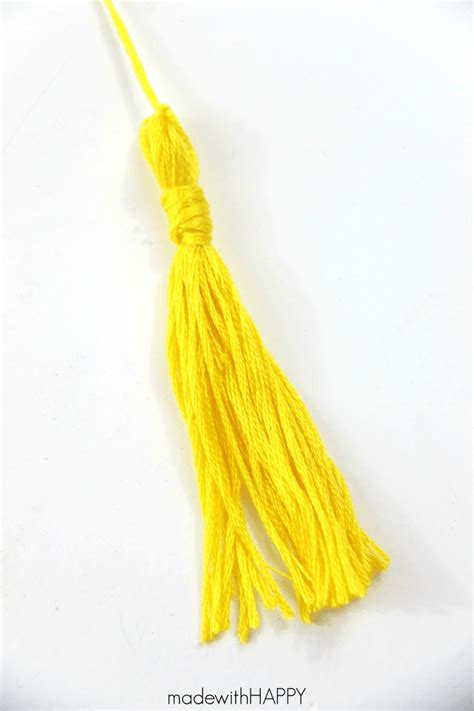 How To Make A Tassel Made With HAPPY