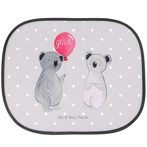 Sonnenschutz Koala Luftballon Grau Pastell Geschenk Auto