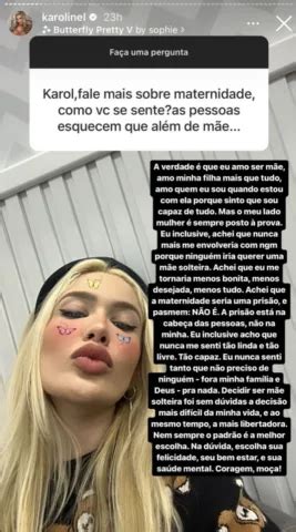 Karoline Lima fez desabafo sobre maternidade Área VIP