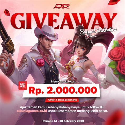 Dunia Games Giveaway Spesial Valentine Menangkan Hadiahnya Dunia Games