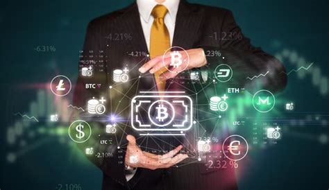 Premium Photo Businessman Holding Currency Symbols