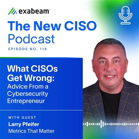The New Ciso Podcast On Linkedin Thenewciso Ciso Securityleaders Securitymetrics Cybersecurity
