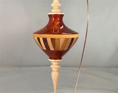 Hand Turned Wood Christmas Ornament Etsy