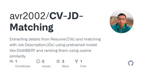 Github Avr2002cv Jd Matching Extracting Details From Resumecvs And Matching With Job