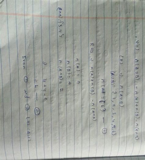 Give An Example To Verify That A UBNC AUB N AUC Brainly In