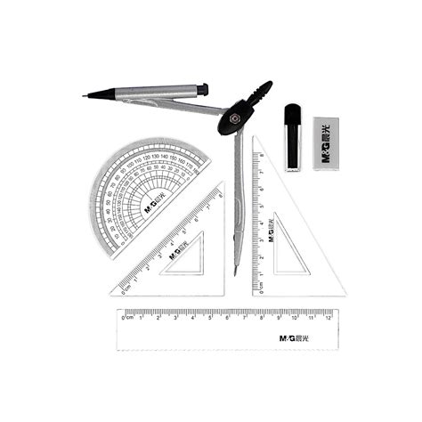 Mandg Maths Geometry Drafting Set 7 Pcs Bayan Eshop