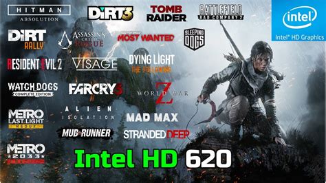 Intel Hd 620 20 Games Tested 4gb Ram Youtube