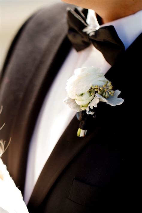 Black White Blush Seaside Wedding