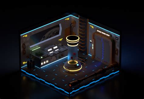 Isometic Spaceship On Behance