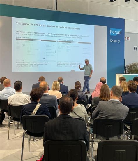 Well Received Session By Marc Thier At The Dsag Annual Conference The ‘get Support Application