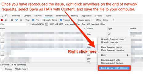 How Do I Create A Har File For Troubleshooting Cloze Help Center