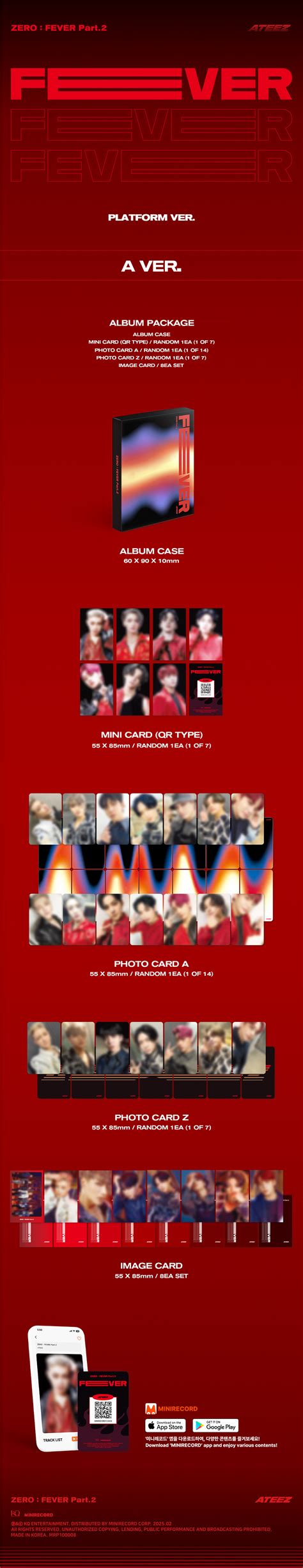 Zero Fever Part2 Paltform Ver Ateez／에이티즈 佳佳唱片行