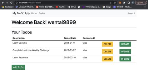 Github Wintai9899springboot Todo App Simple Personal Task Management Web App Using Spring Boot