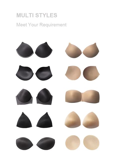 Sew In Molded Bra Foam Cups Women Lingerie Cups Padded