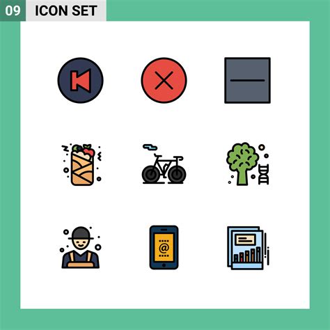 Stock Vector Icon Pack Of 9 Line Signs And Symbols For Transport