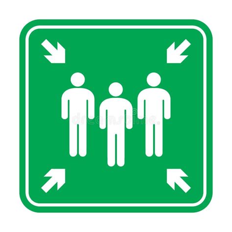Fire Assembly Point Sign Gathering Point Signboard
