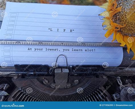 Life Inspirational Quote At Your Lowest You Learn A Lot With