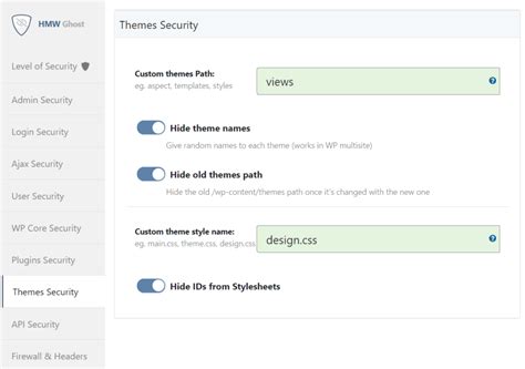 Security Features • Hide My Wp Ghost