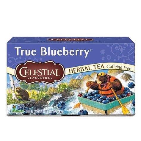 Celestial Cf True Blueberry Herbal Tea 20s 45g Herba