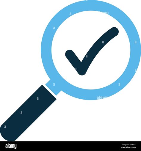 Magnifying Glass Icon Blue