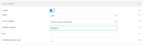 Example GRE Tunnel Over An IPSec Tunnel