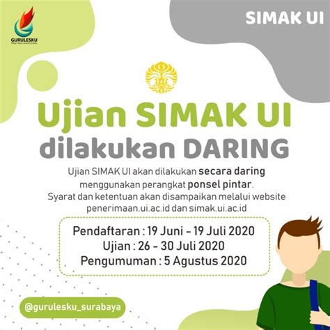 [update] Jadwal Simak Ui 2020 — Gurulesku Id 🎓