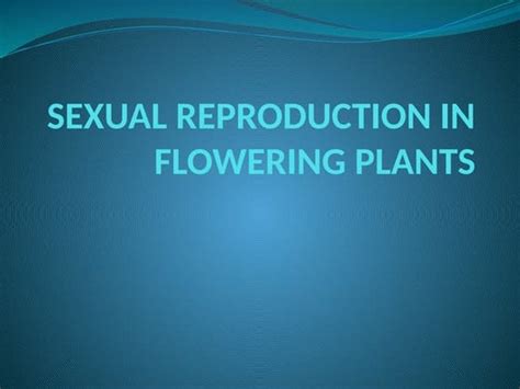 Fertilisation In Plants Ppt
