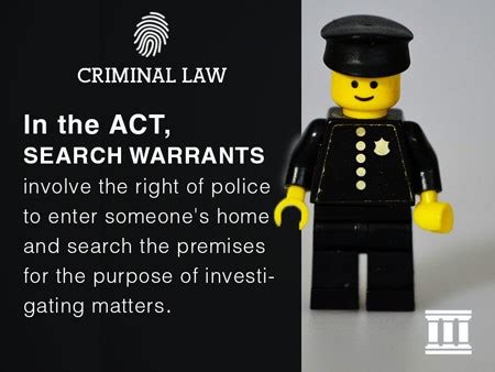 Information About Search Warrants In ACT Criminal Law ACT