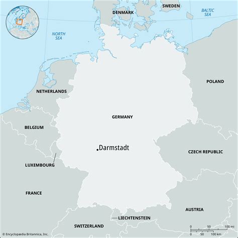 Darmstadt Germany Map Facts Britannica