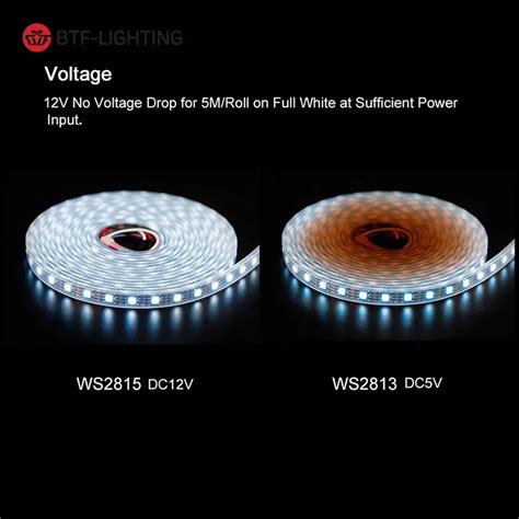 Ws2815 4pin Dual Data Wire 12v 30 60 144 Leds Per Meter Ip30 Non