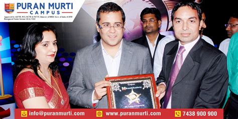 Awarded Best Industry Collaboration Among Engineering Colleges In North India Puran Murti