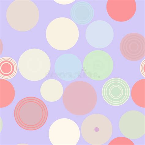 Seamless Color Abstract Circles Bubbles Sphere Or Ellipses Geometric Pattern Generative Art