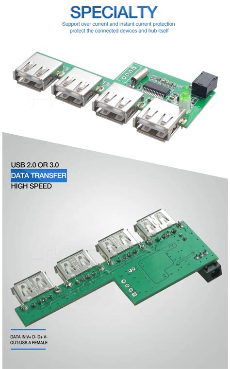 4 Port Usb 3 1 Otg Hub Pcb Electronic Circuit Board Supply Oem View