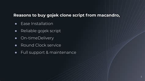 PPT Gojek Clone Script Macandro PowerPoint Presentation Free