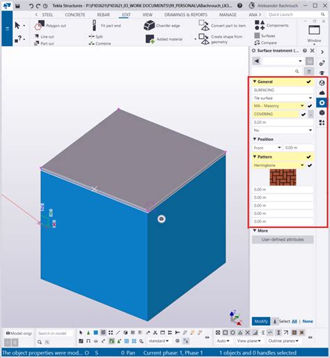 Surface Treatment Component Tekla Mcneel Forum